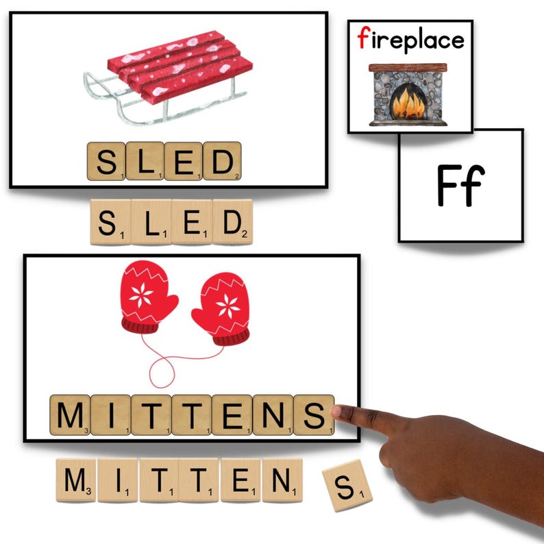 Winter Literacy Centers for Prek-1st Grade | Hands-on Alphabet ...