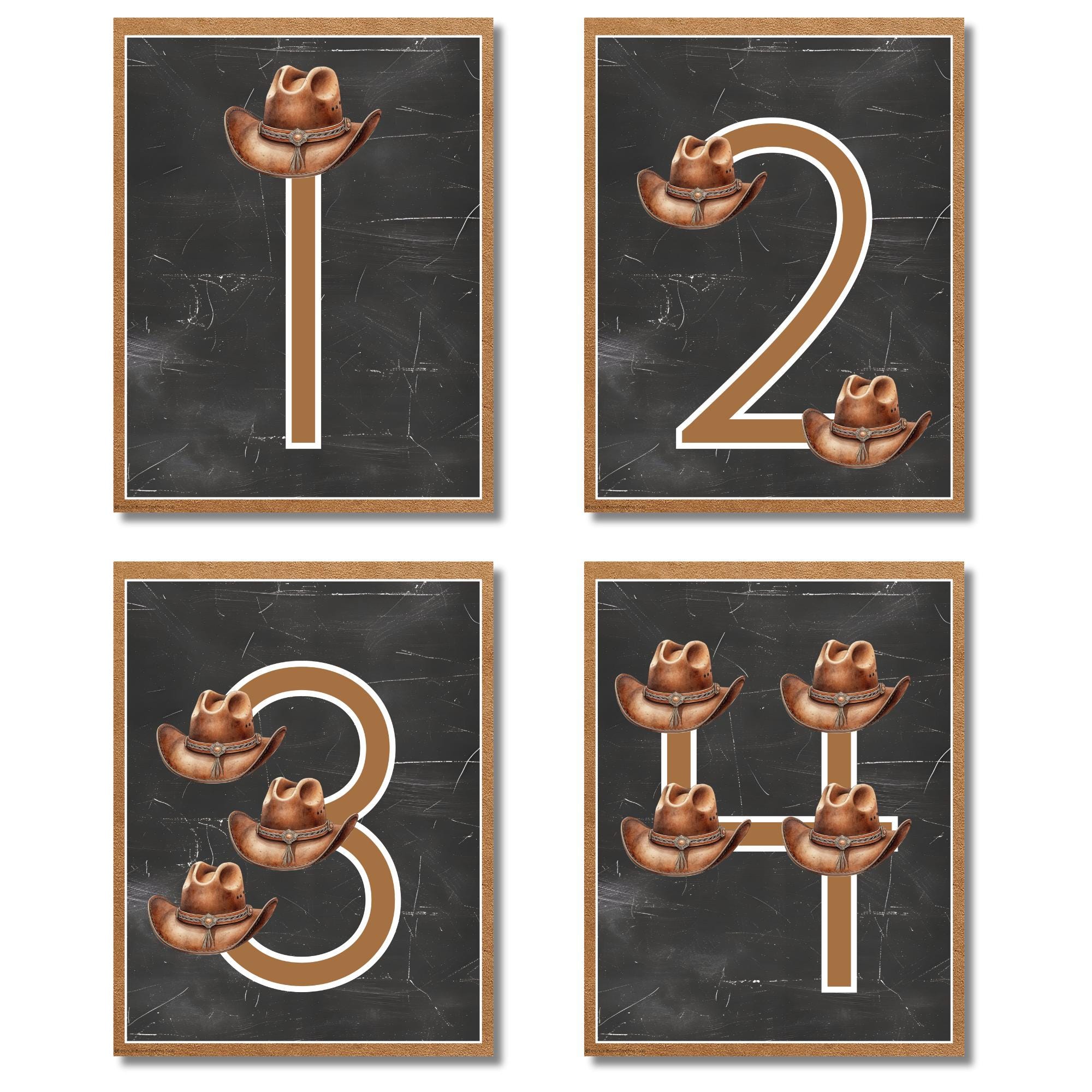 Western Cowboy Alphabet & Counting Posters: Rustic Classroom Decor ...