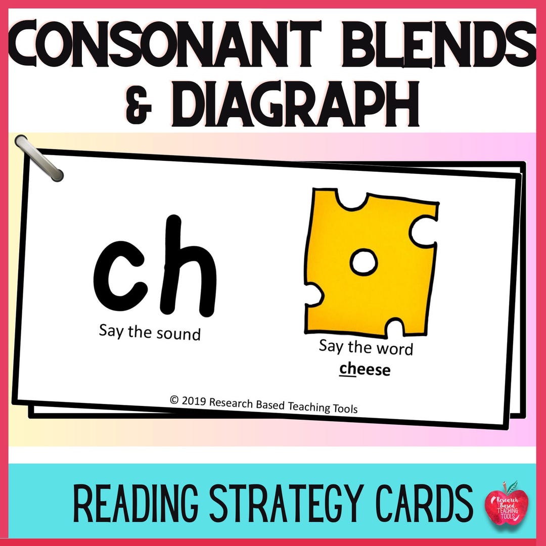 Phonics Strategy Cards: Consonant Blends and Digraphs for Early Readers ...