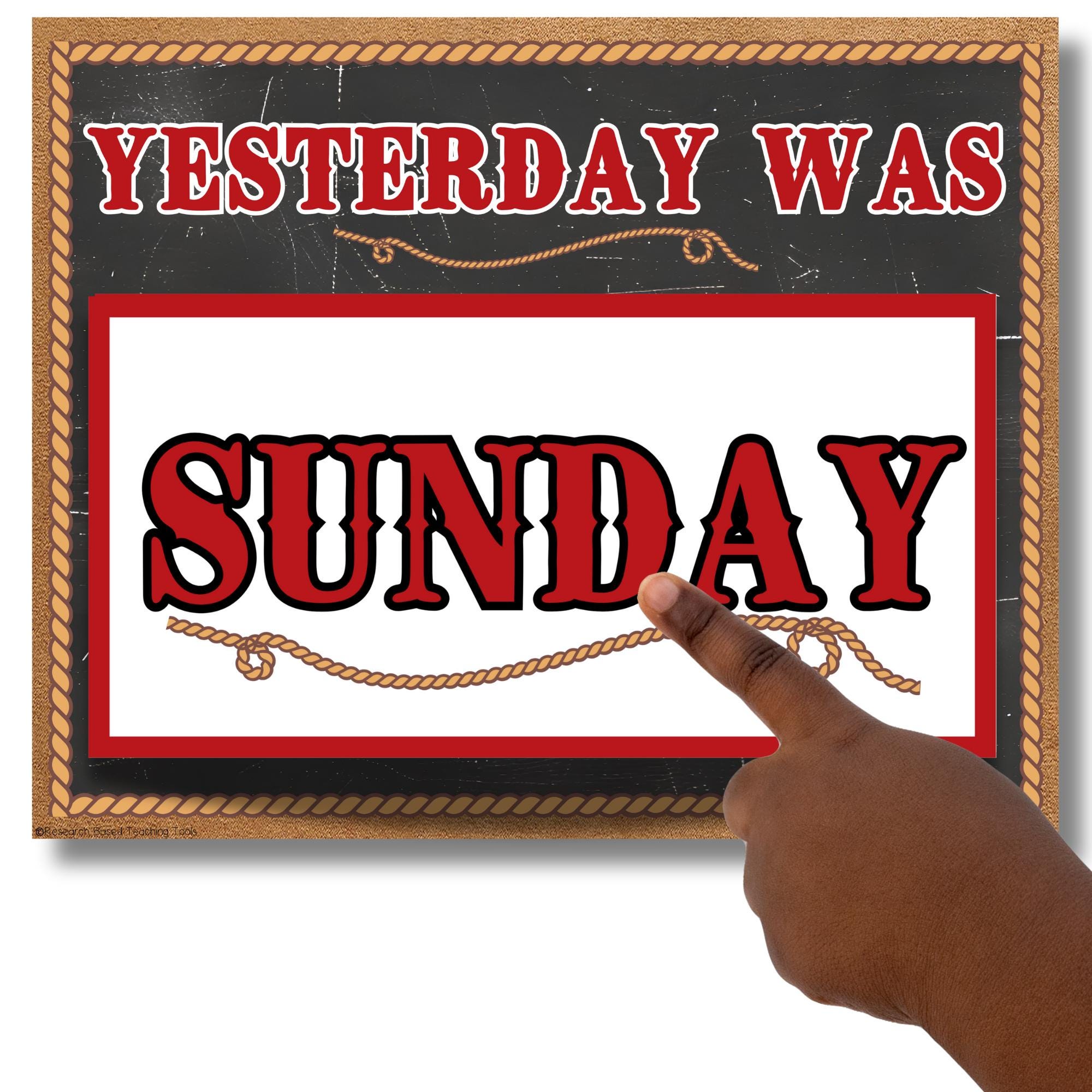 Rustic Cowboy Classroom Calendar & Birthday Bulletin Board Decor Set ...