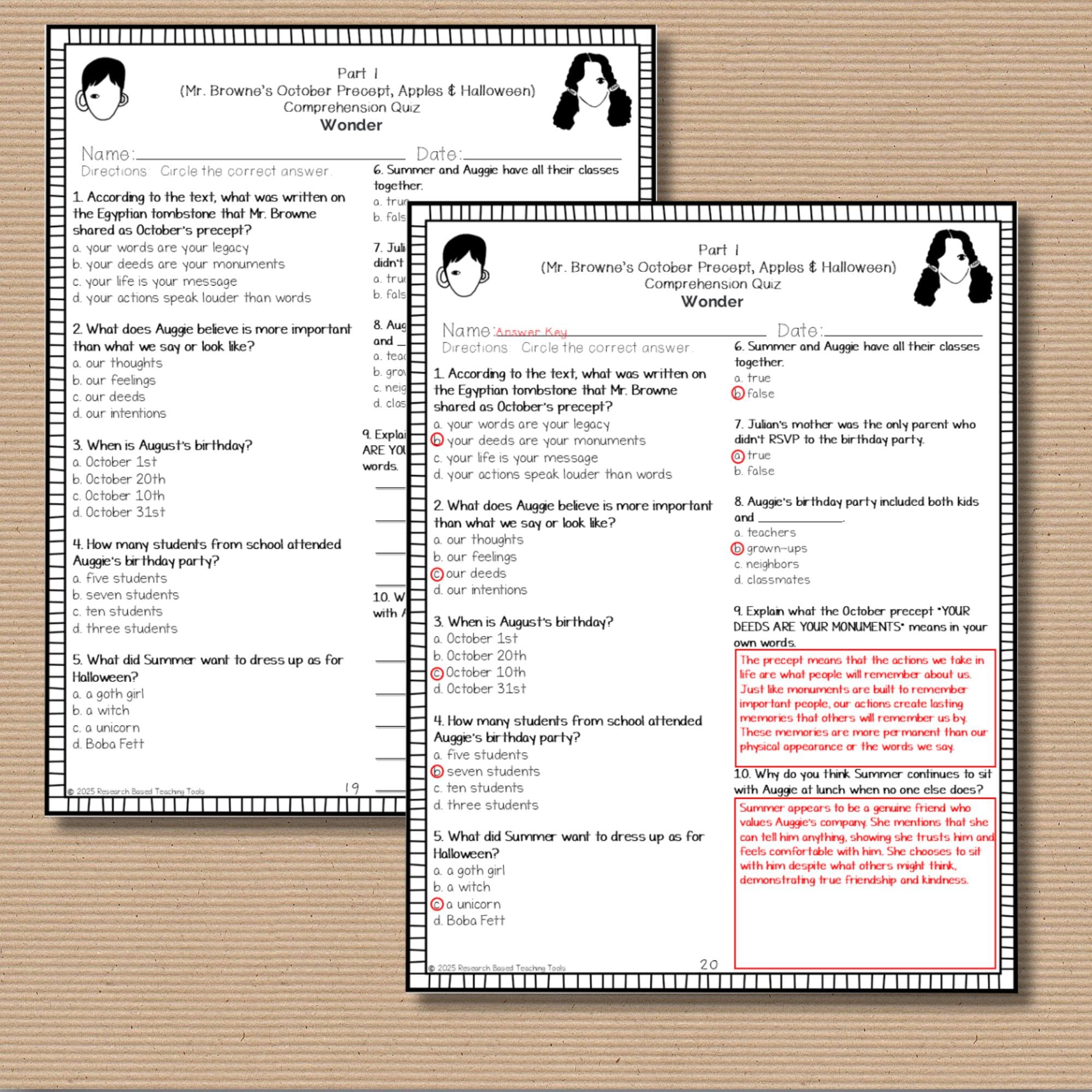 Wonder Novel Study Bundle: Comprehensive Middle School ELA Resources ...