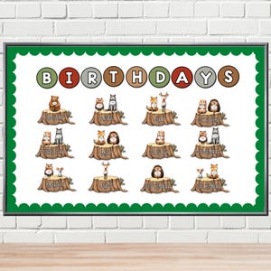 Woodland Animal Classroom Calendar Set: Forest Theme Decor With Weather ...