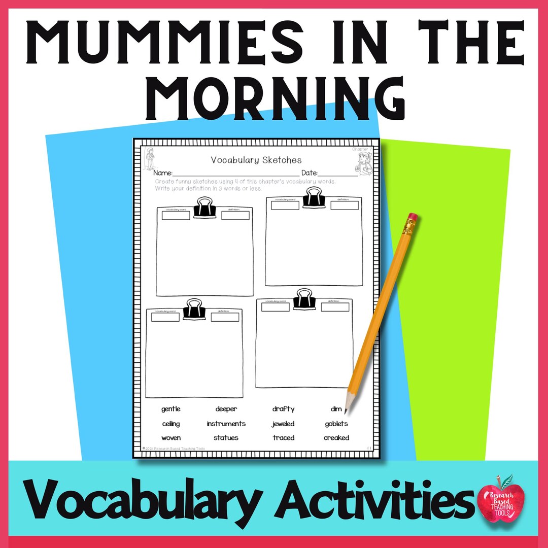 Mummies in the Morning Vocabulary Activities Pack (printable) - Etsy