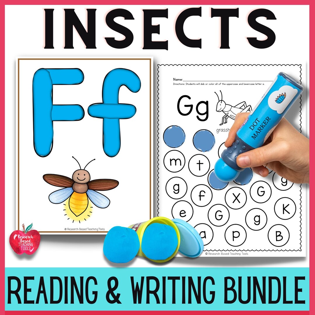 Insect Alphabet & Fine Motor Literacy Bundle | Hands-on Pre-k and K ...