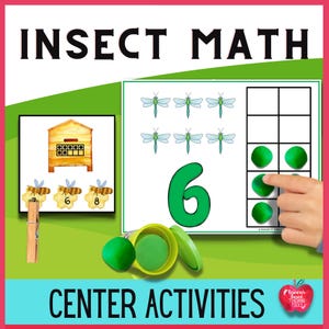 Insect-themed Math Bundle: Preschool & Kindergarten Activities for ...