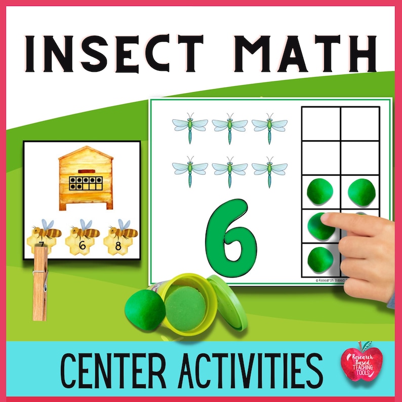 Insect-themed Math Bundle: Preschool & Kindergarten Activities for ...