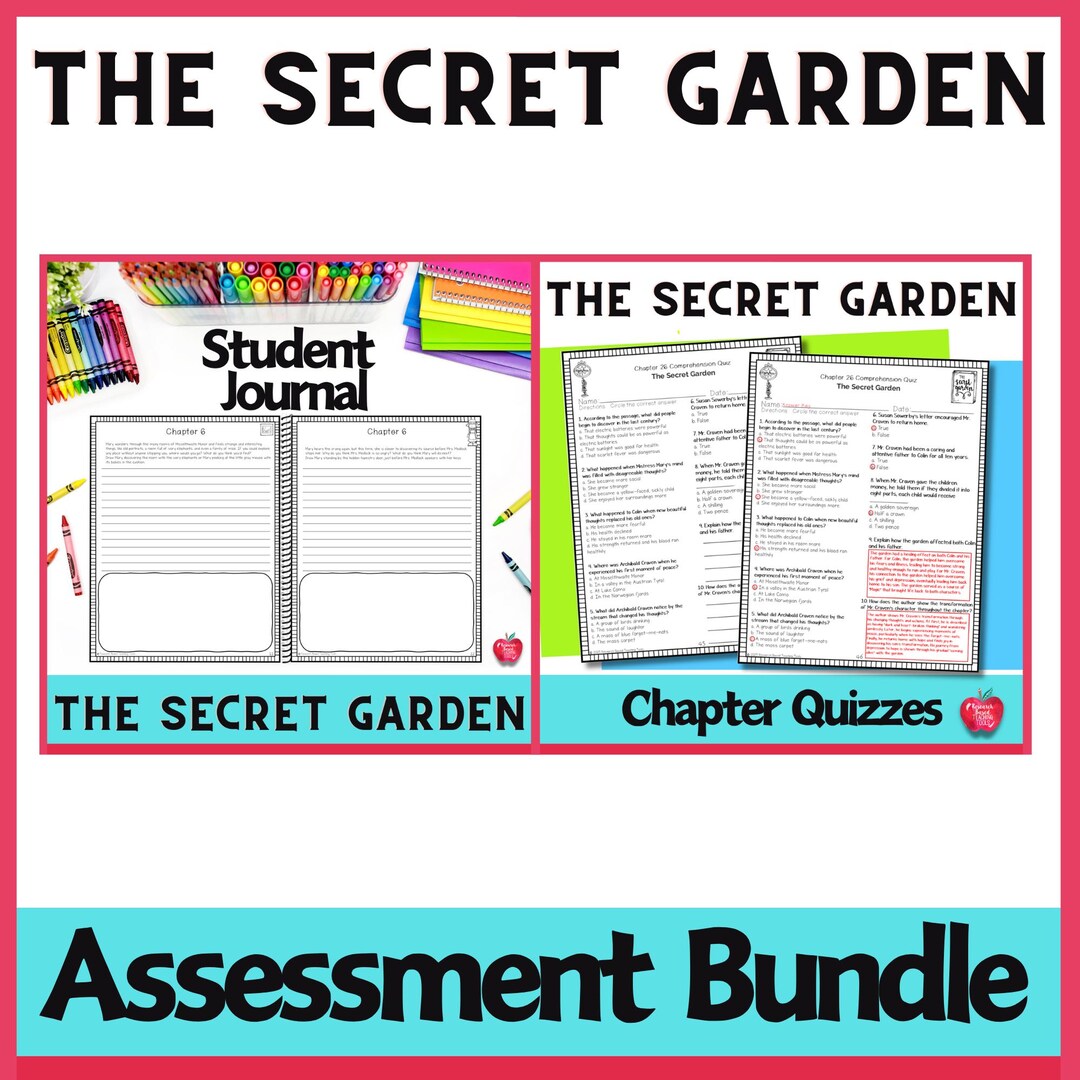 The Secret Garden Novel Study Bundle | Reading & Writing Activities - Etsy
