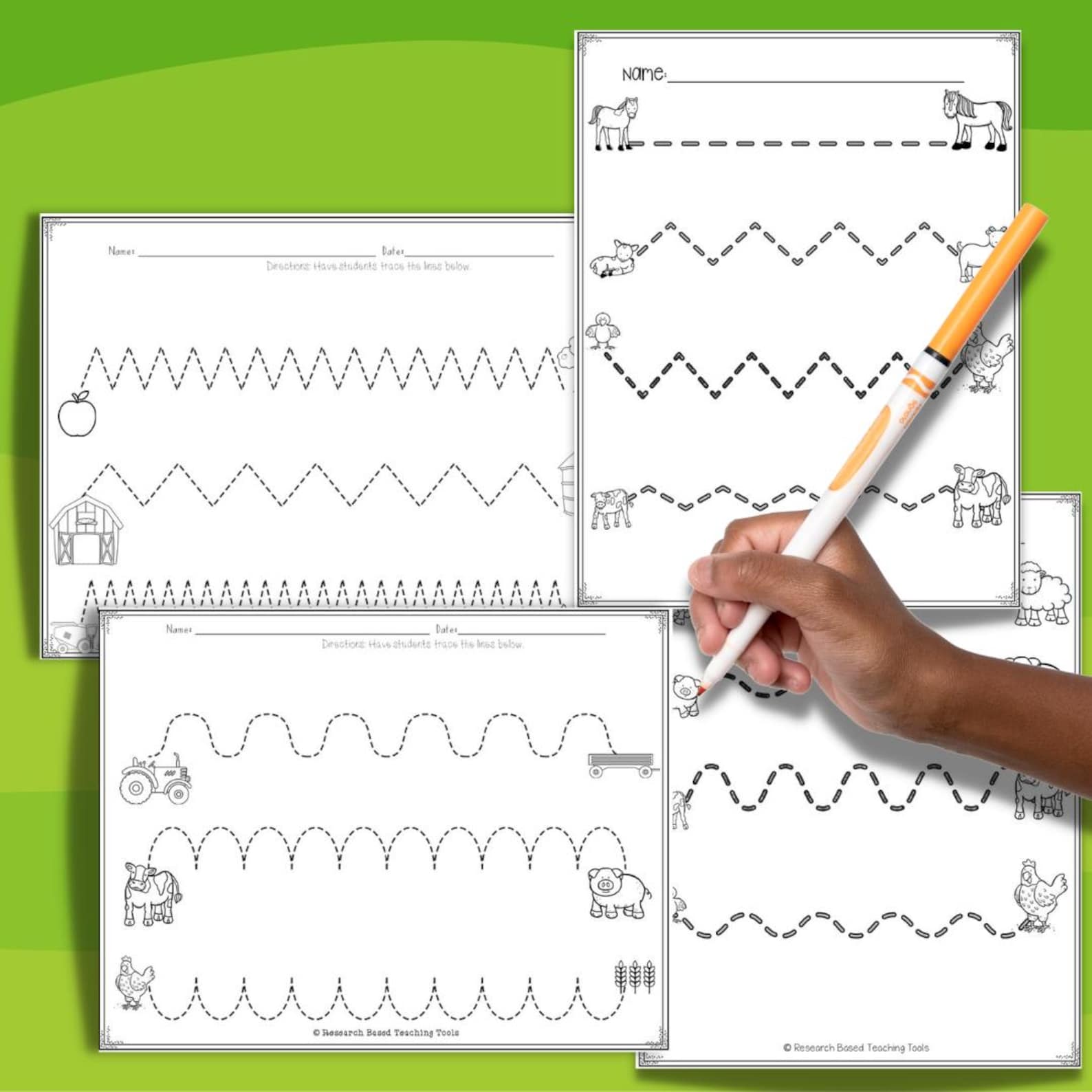 Farm Animal Alphabet & Sight Word Activities | Prek-k Literacy Bundle ...