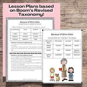 Because of Winn-dixie Novel Study Unit | 188 Pages of Engaging Lessons ...