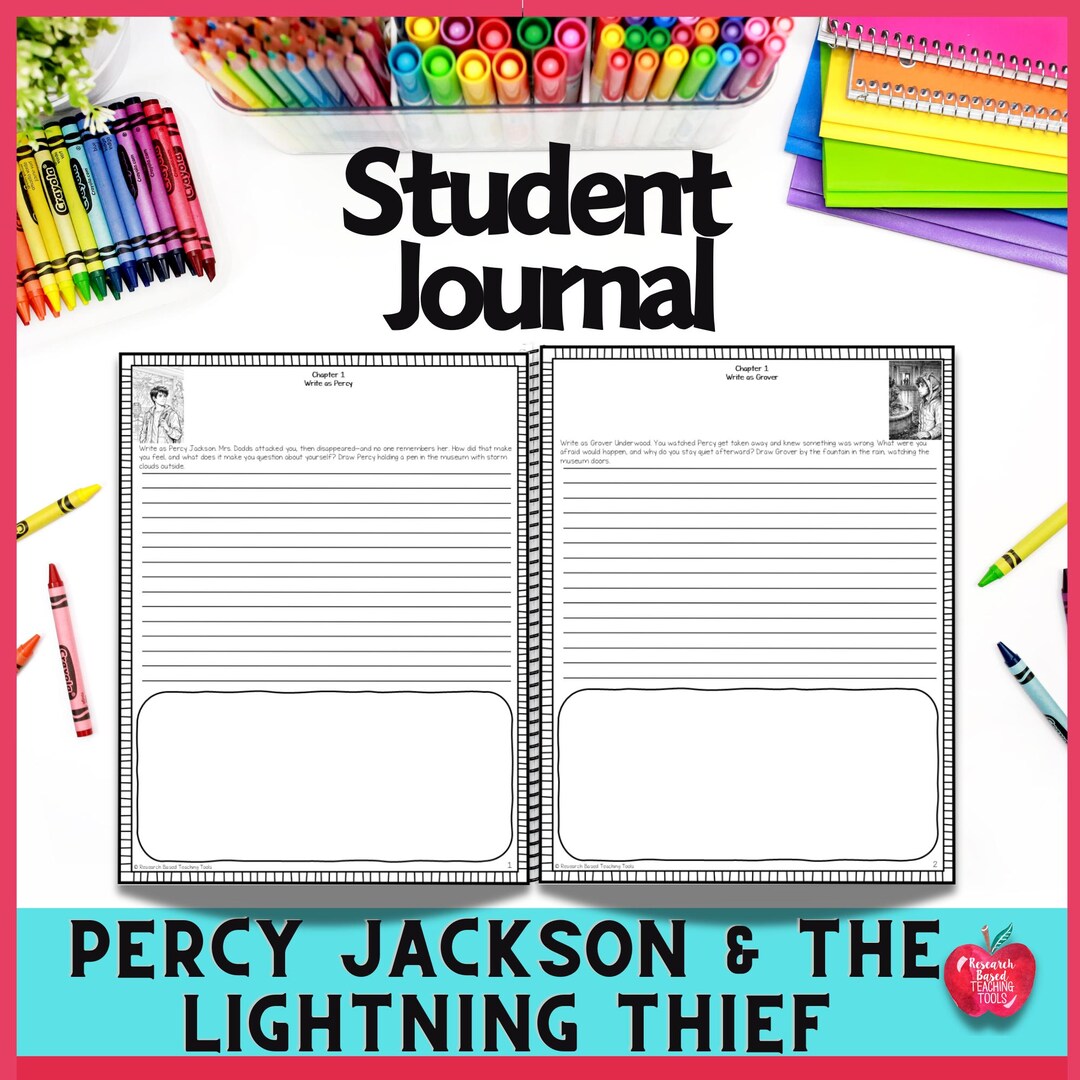 Percy Jackson Lightning Thief Character POV Journal | Reading Response ...