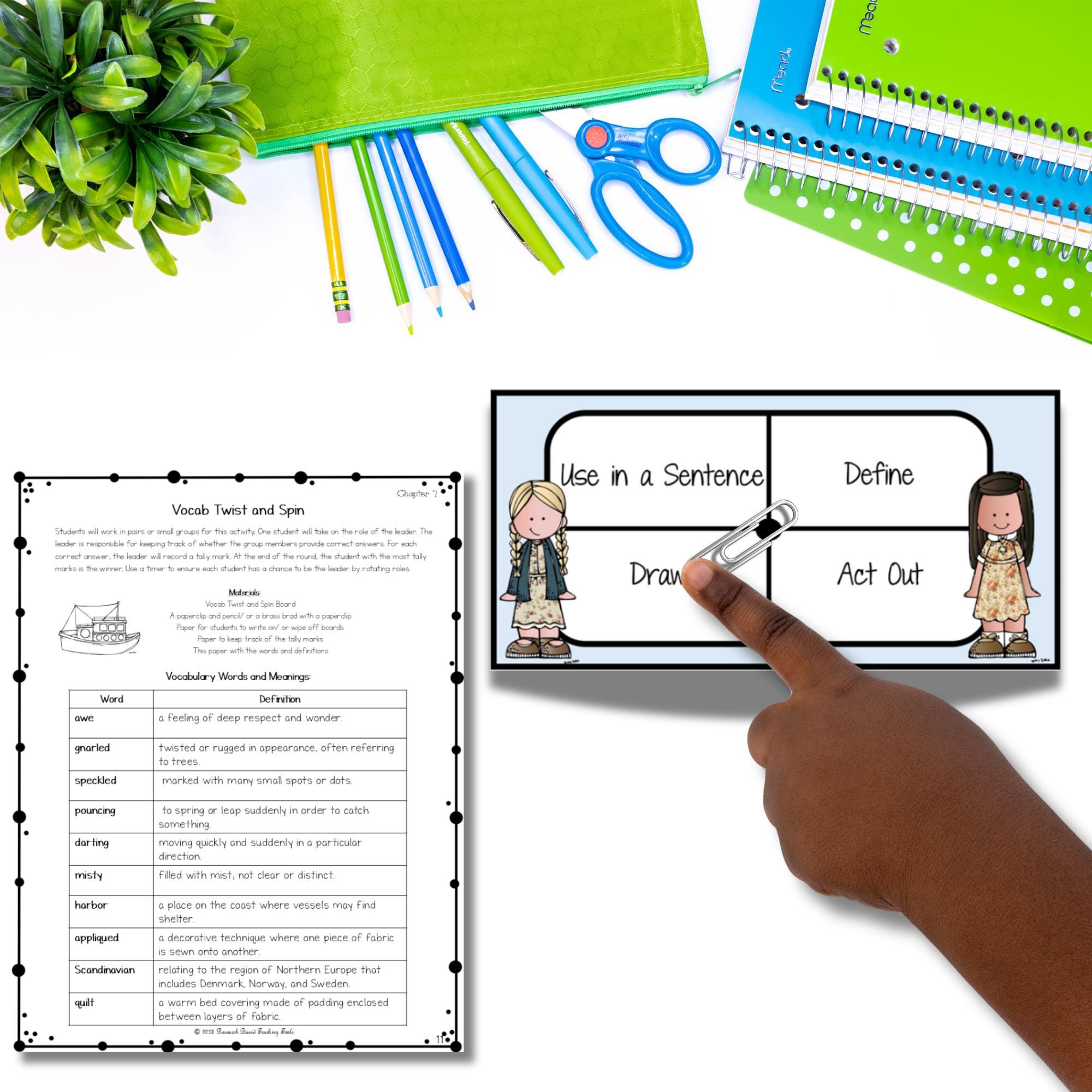 Number the Stars Vocabulary Activities: Engaging Chapter-based Word ...