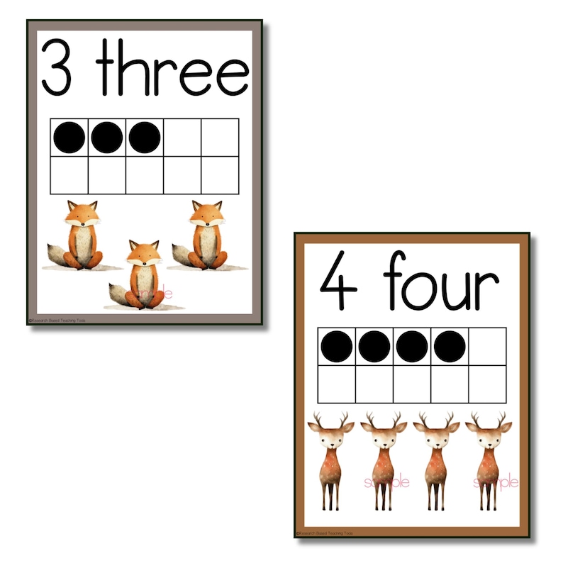 Woodland Nature Alphabet, Number Frame & Hand Signal Posters: Earthy ...