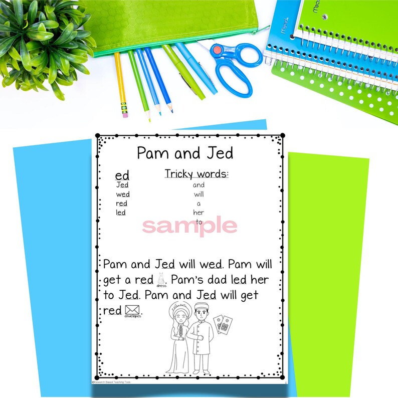 Short Vowel E Word Family Stories: Decodable Phonics Passages for ...