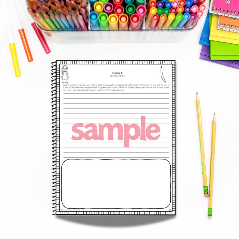 BFG Reading Journal: Character Analysis, Illustration & Comprehension ...