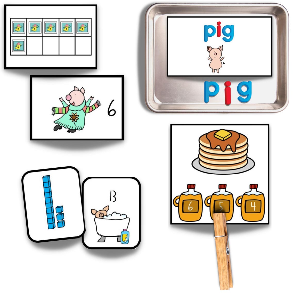 If You Give a Pig a Pancake | Literacy & Math Center Activities Bundle ...
