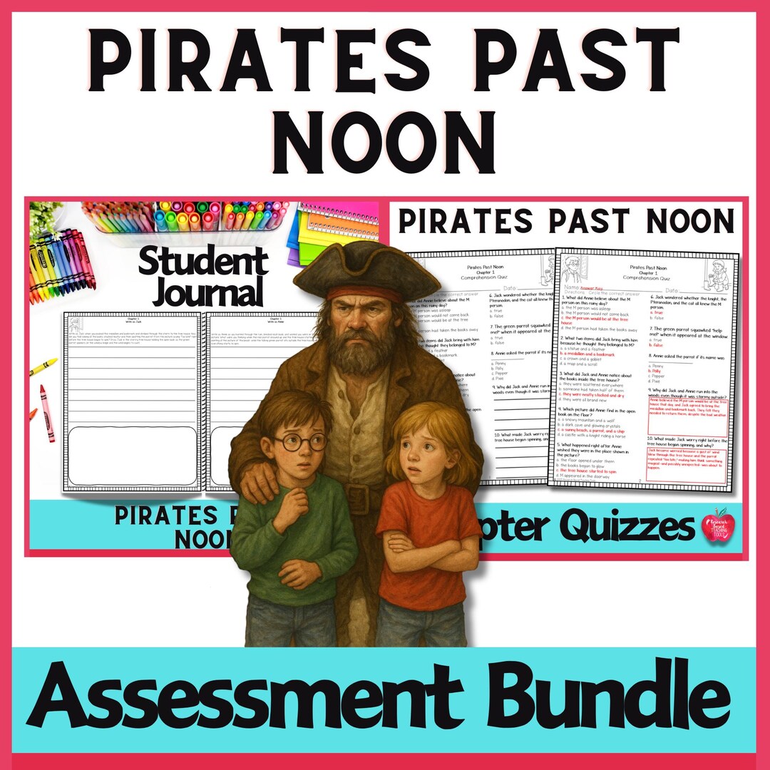 Pirates Past Noon Bundle | Magic Tree House Reading Comprehension ...