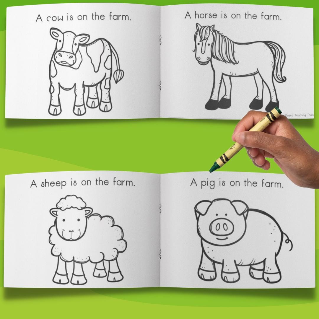 Farm Animal Alphabet & Sight Word Activities | Prek-k Literacy Bundle ...