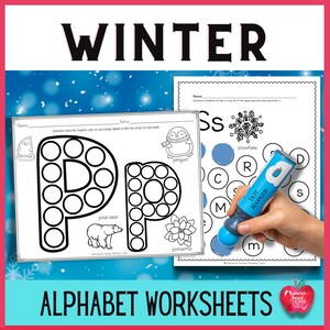 Winter Pre-writing & Alphabet Activities | Fine Motor Skills for Prek ...