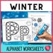 Winter Pre-writing & Alphabet Activities | Fine Motor Skills for Prek ...