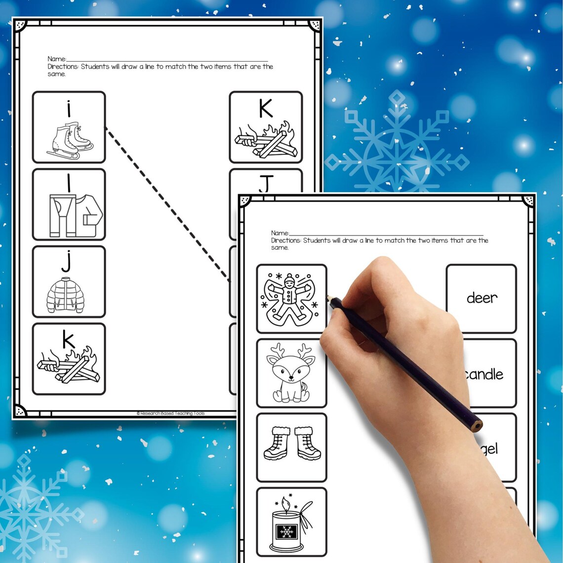 Winter Pre-writing & Alphabet Activities | Fine Motor Skills for Prek ...