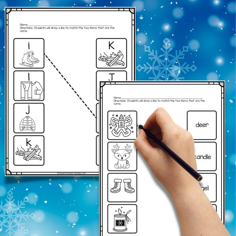 Winter Pre-writing & Alphabet Activities | Fine Motor Skills for Prek ...
