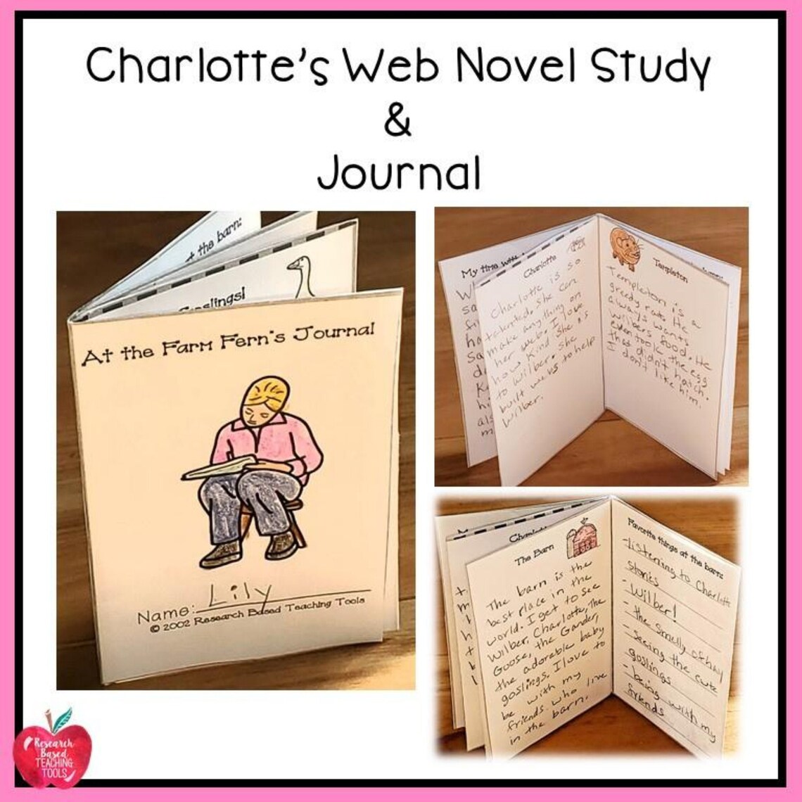 Homeschool Literature Unit Study, Charlotte's Web Reading Guide, ELA ...