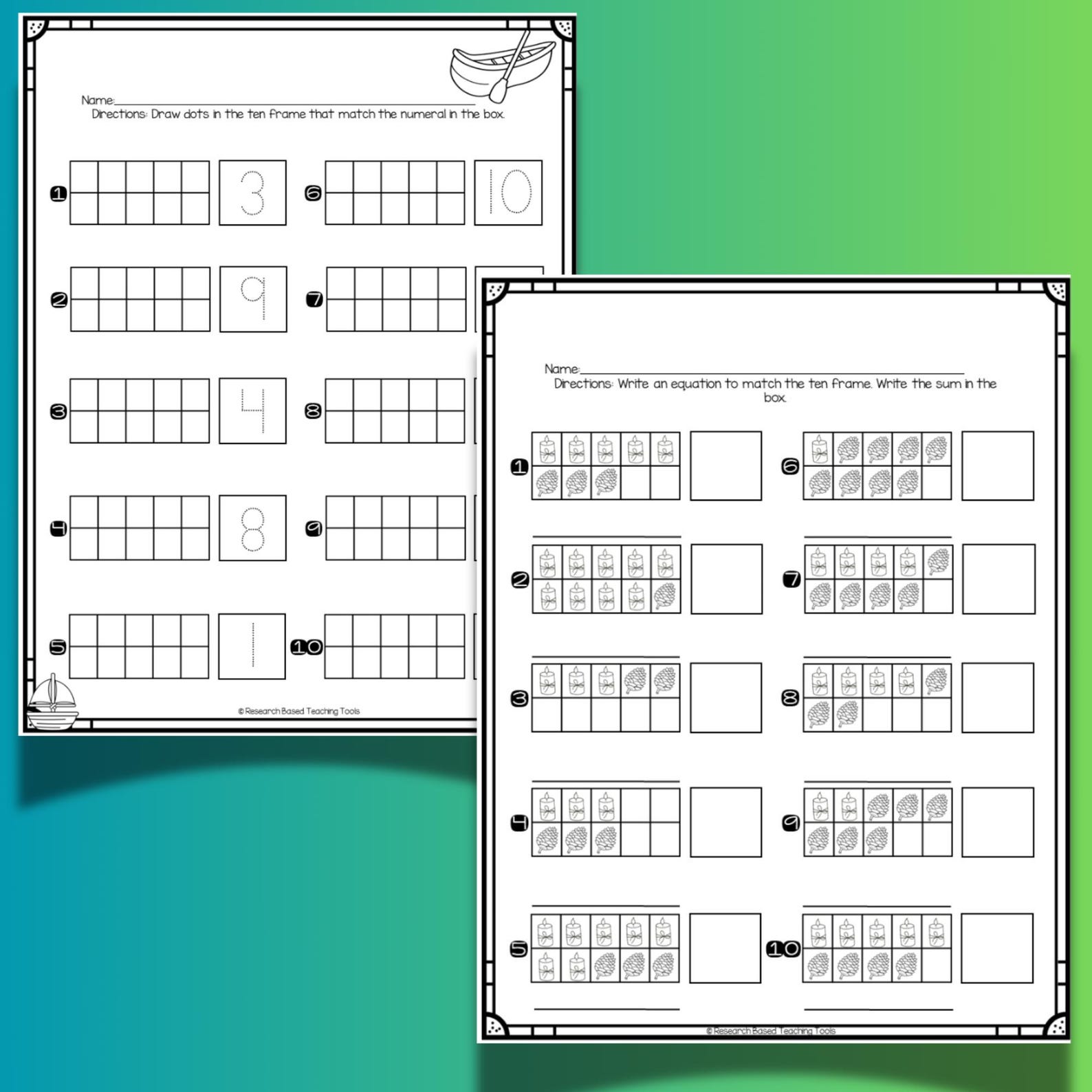 Transportation-themed Math & Number Tracing Worksheets for Pre-k to 1st ...