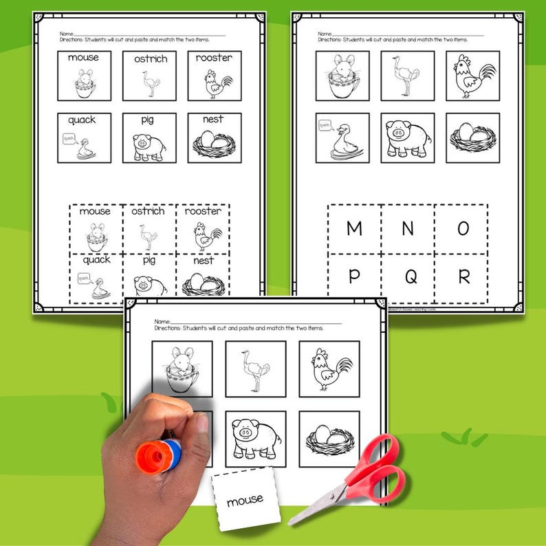 Farm Animal Alphabet & Sight Word Activities | Prek-k Literacy Bundle ...