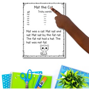 Short Vowel A CVC Word Family Stories: Phonics Fluency Passages for K-1 ...