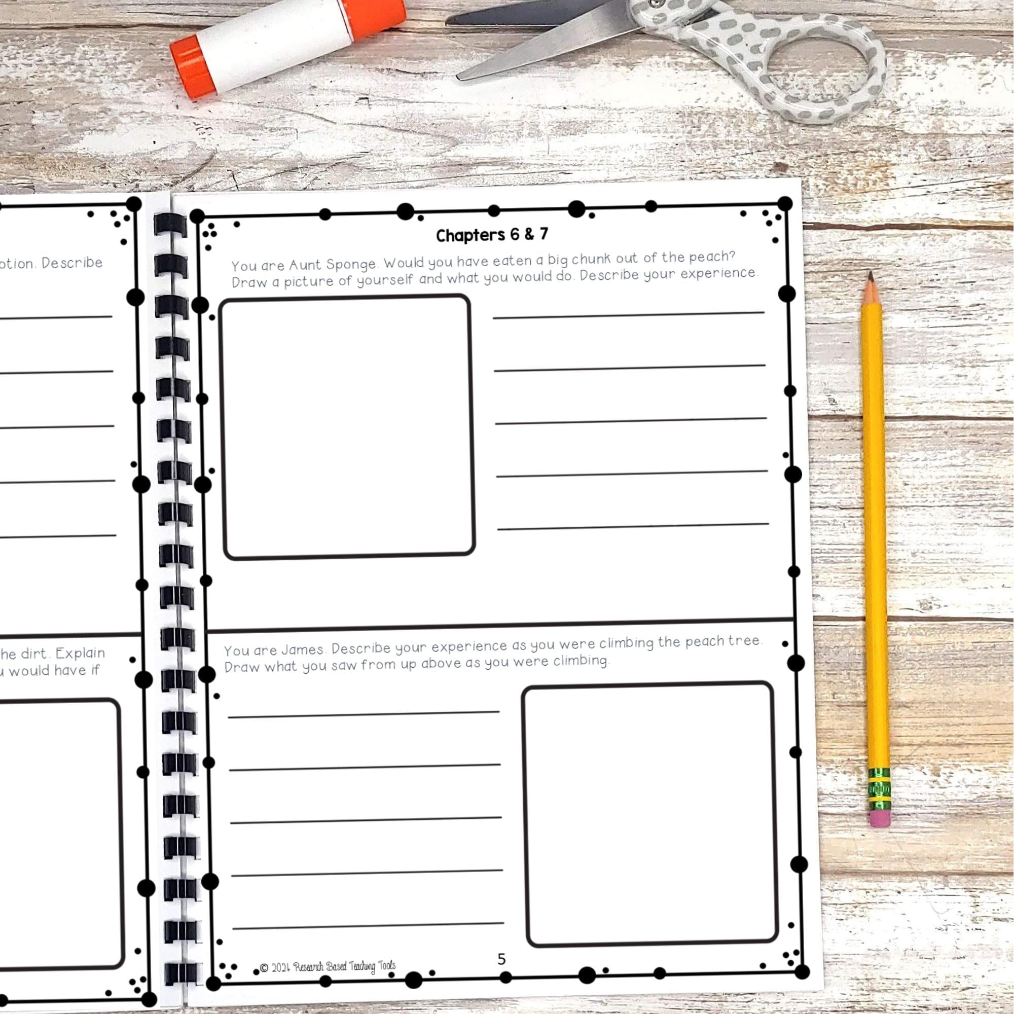 James and the Giant Peach Student Journal | Creative Writing Prompts ...