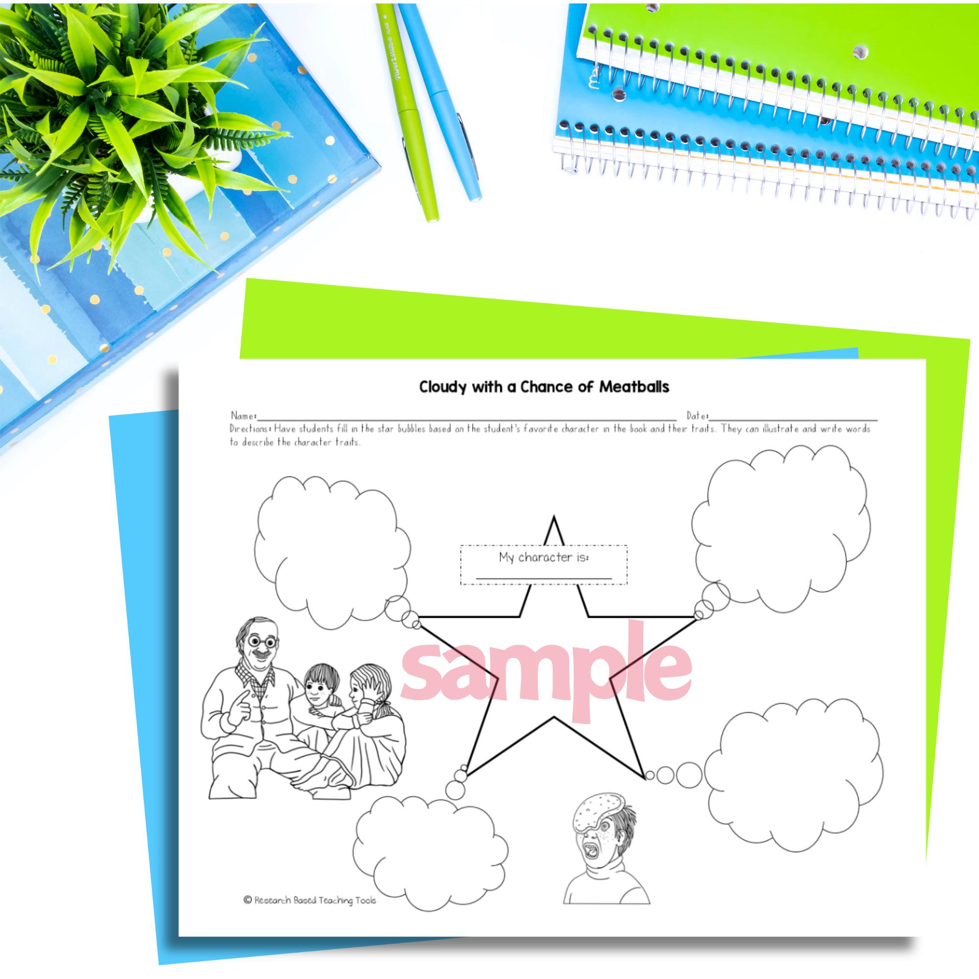 Engaging Cloudy With a Chance of Meatballs Literacy Unit: Elementary ...