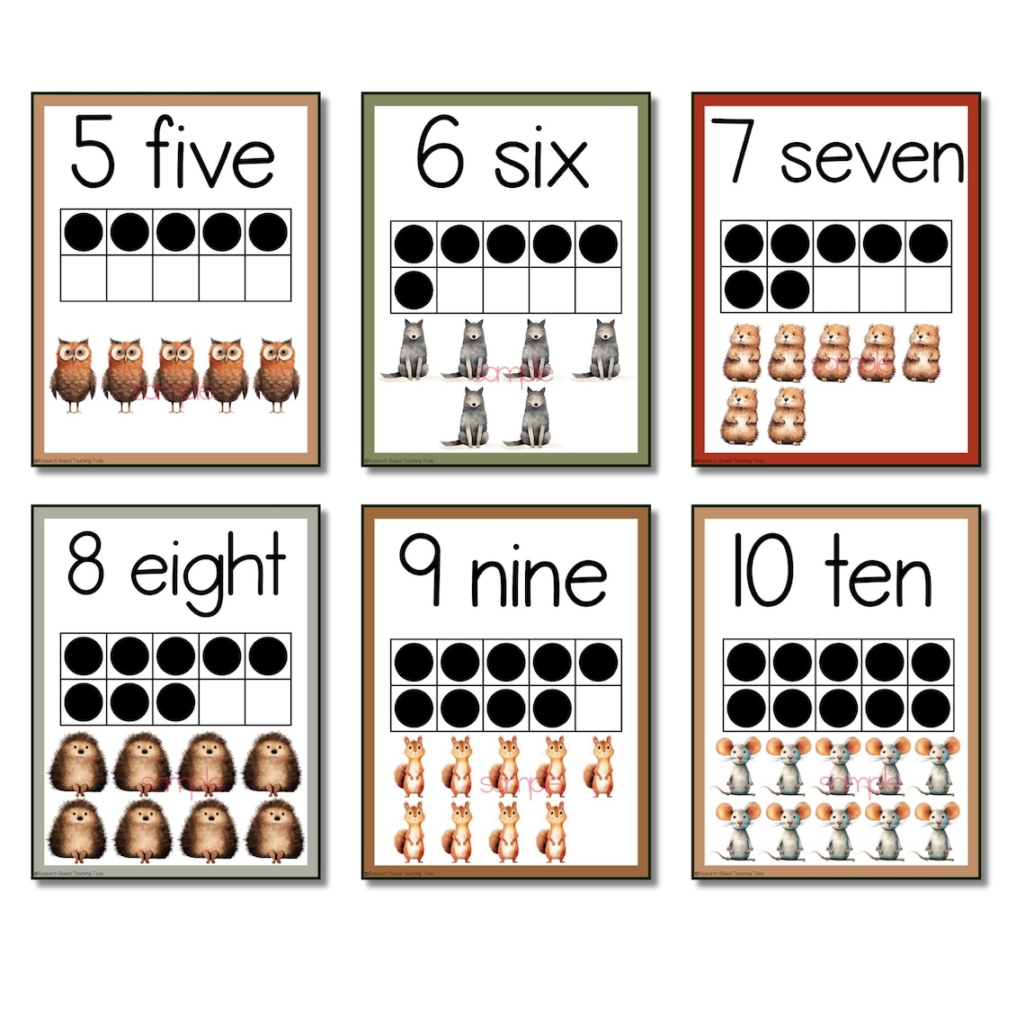 Woodland Nature Alphabet, Number Frame & Hand Signal Posters: Earthy ...