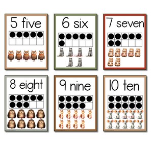 Woodland Nature Alphabet, Number Frame & Hand Signal Posters: Earthy ...