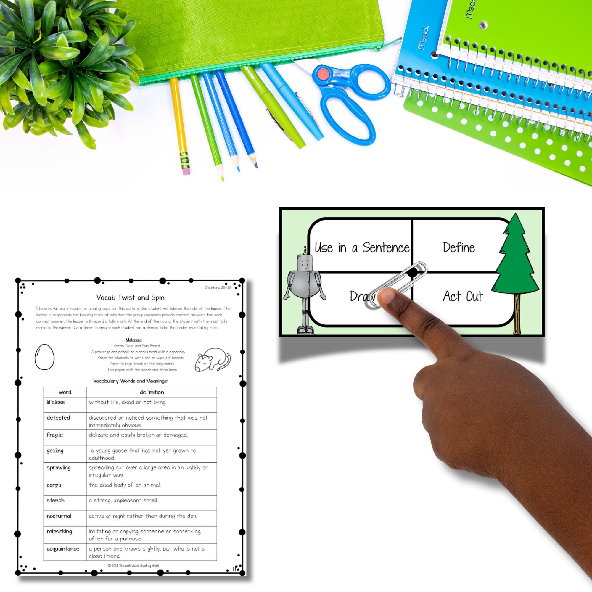 The Wild Robot Novel Study: Vocabulary Activities, Puzzles, Worksheets ...