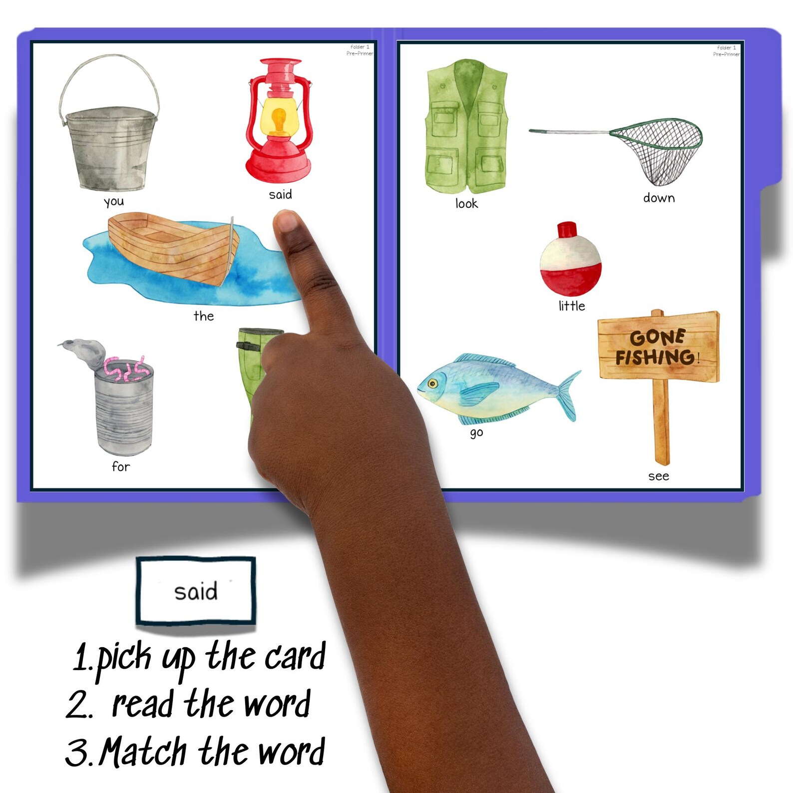 Fishing-themed Dolch Sight Word Games: Prek-3rd Grade Literacy ...