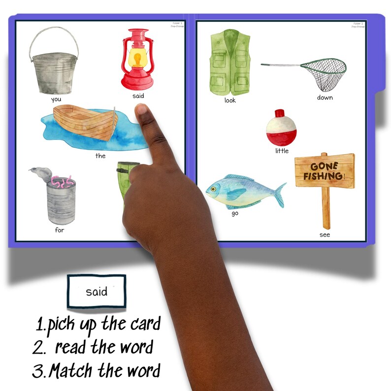Fishing-themed Dolch Sight Word Games: Prek-3rd Grade Literacy ...
