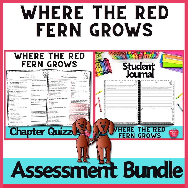 Where the Red Fern Grows Assessment Bundle: Quizzes, Prompts, and ...