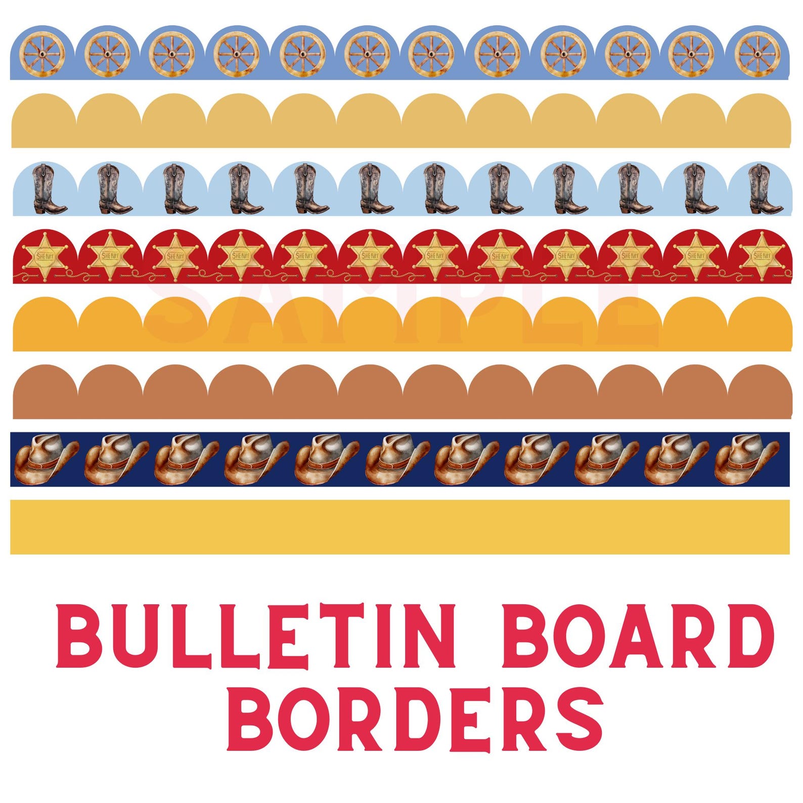 Rustic Farmhouse Classroom Decor Kit: Western-themed Bulletin Board ...