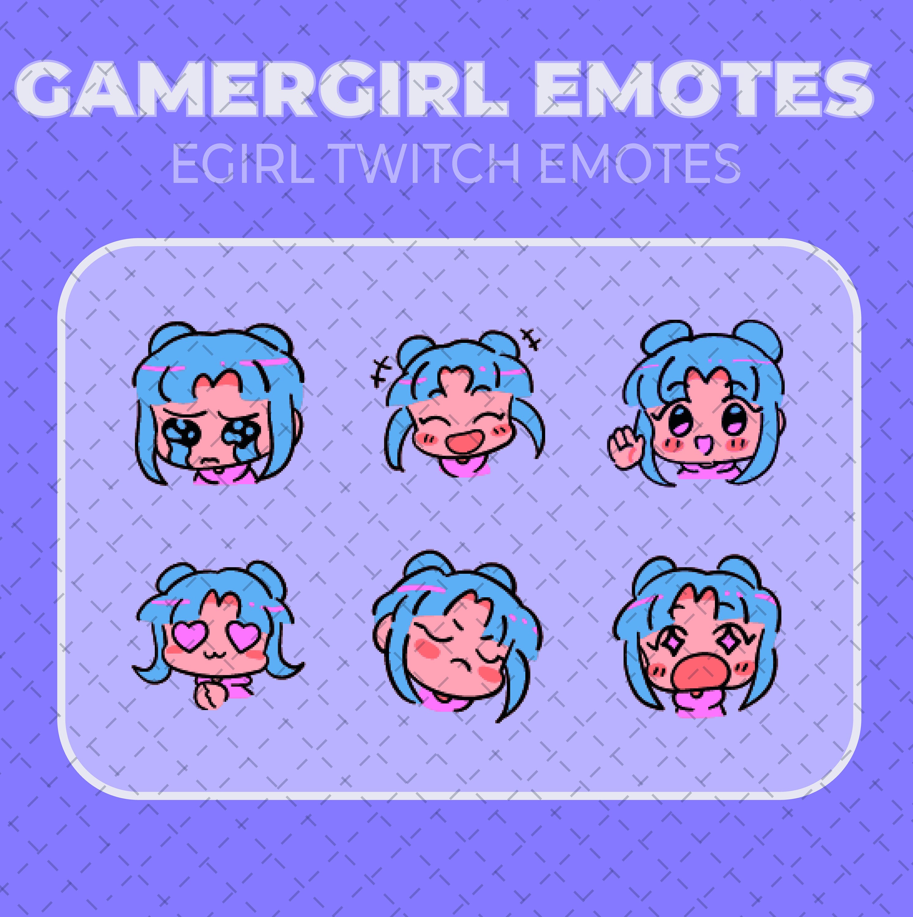 Twitch Emotes | Gamergirl Twitch Emotes | Egirl Twitch Emotes | Emotes ...