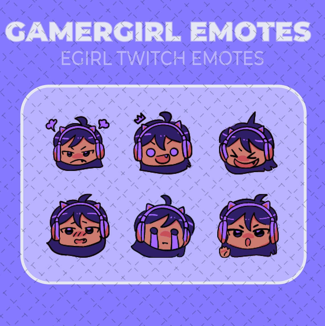 Twitch Emotes | Gamergirl Twitch Emotes | Egirl Twitch Emotes | Emotes ...