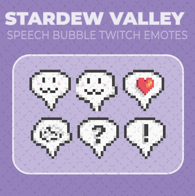 Twitch Emotes | Stardew Valley Twitch Emotes | Emotes for Streamers - Etsy