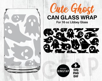 Ghost Can Glass Svg | Etsy