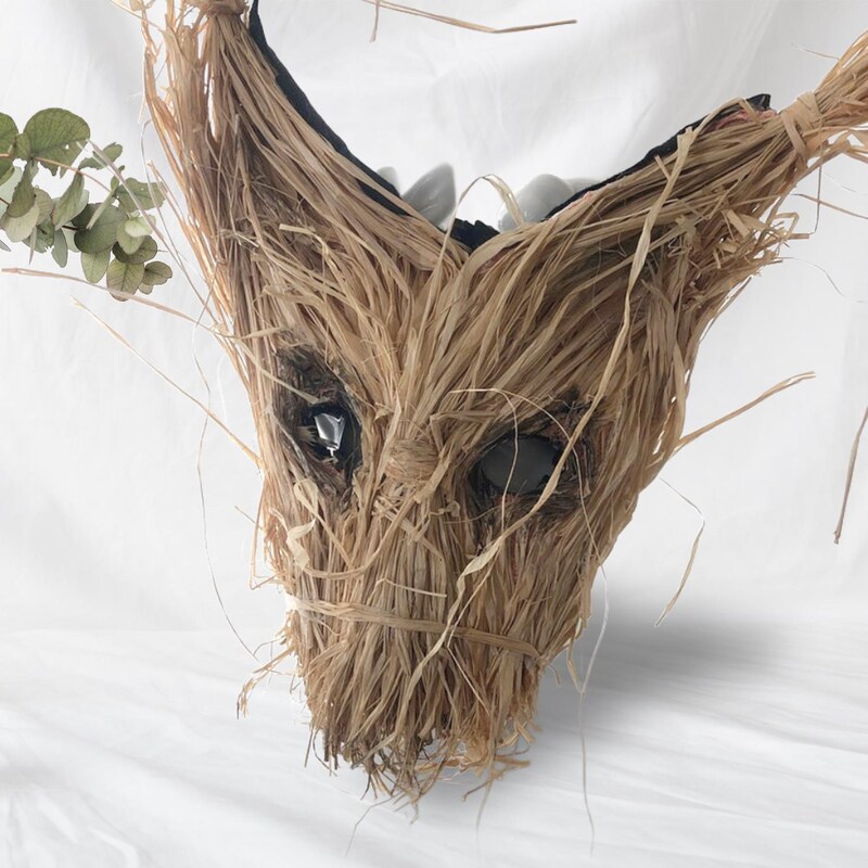 Straw Mask - Etsy