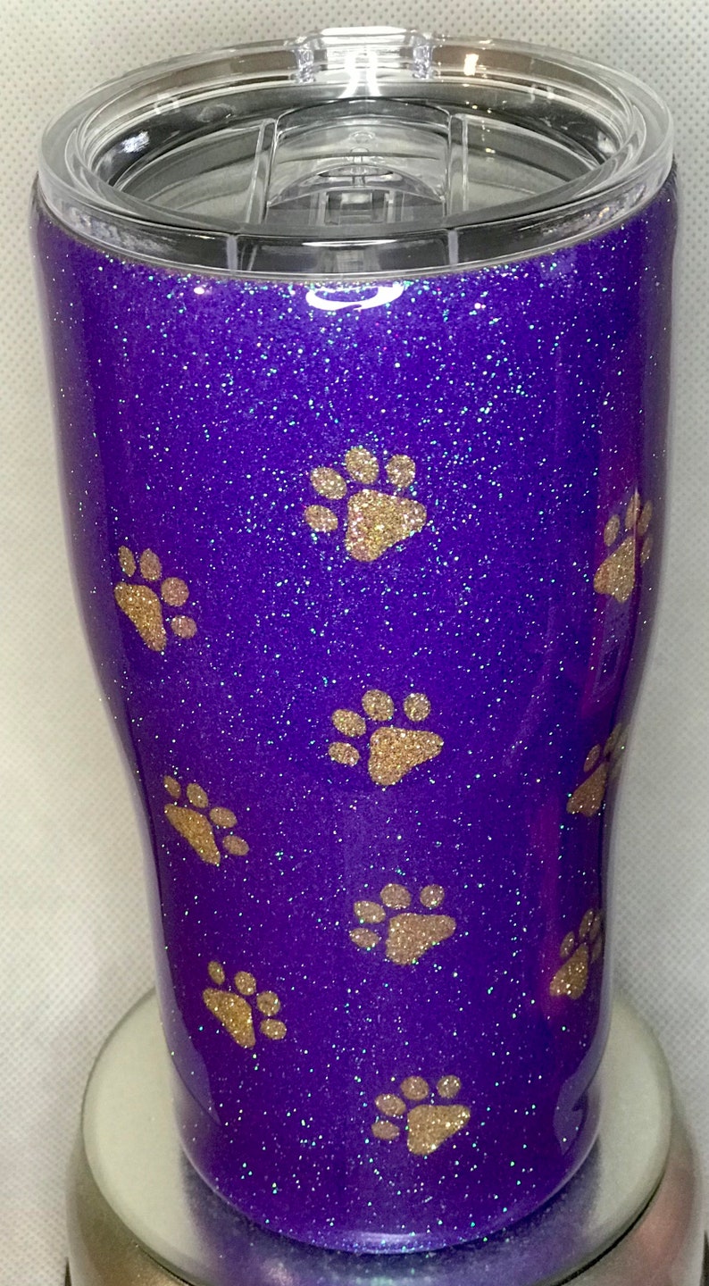 Paw Print Peek-a-boo Tumbler Dog Lovers - Etsy