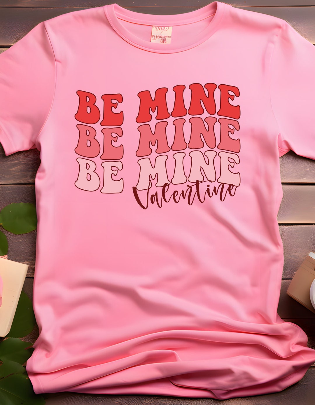 Be Mine Valentine PNG: Triple Words Design (digital Download) - Etsy