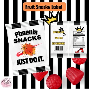 Nike Sneaker Baby Shower Printable Labels – Editable Canva Templates ...