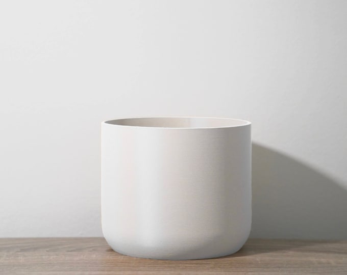 White Planter Pot, 3D Printed, Planter, Housewarming Gift, Housewarming ...