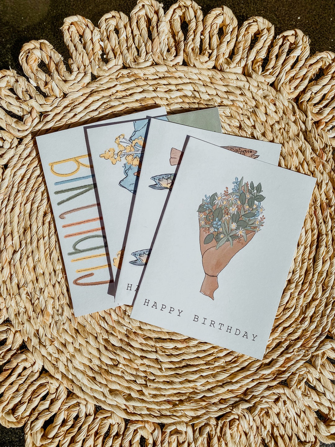 12 Birthday Card Set (3 of Each Card) - Etsy