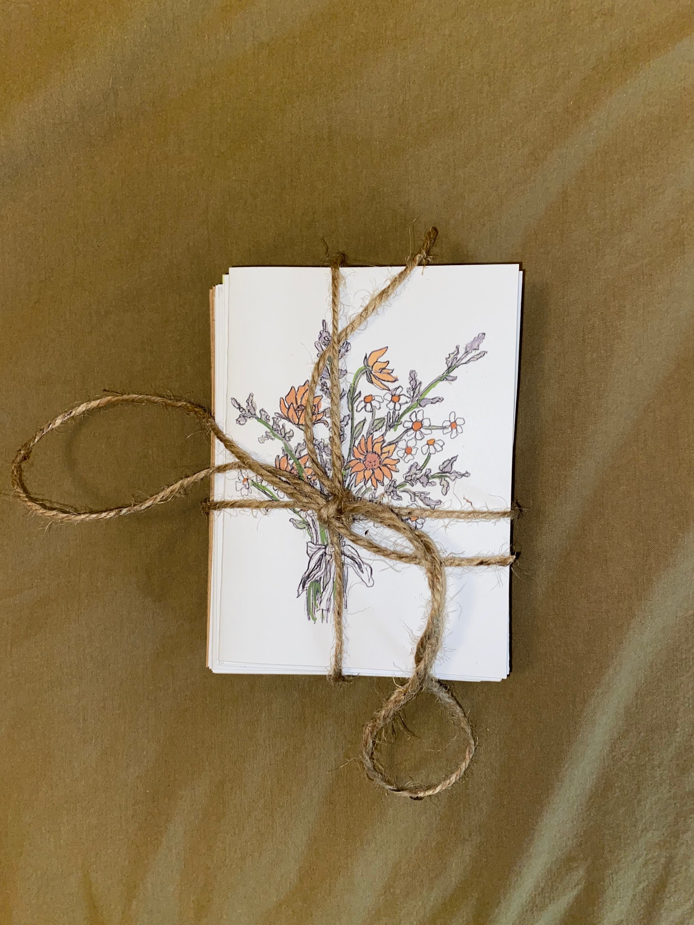 12 Bouquet Greeting Card Set - Etsy