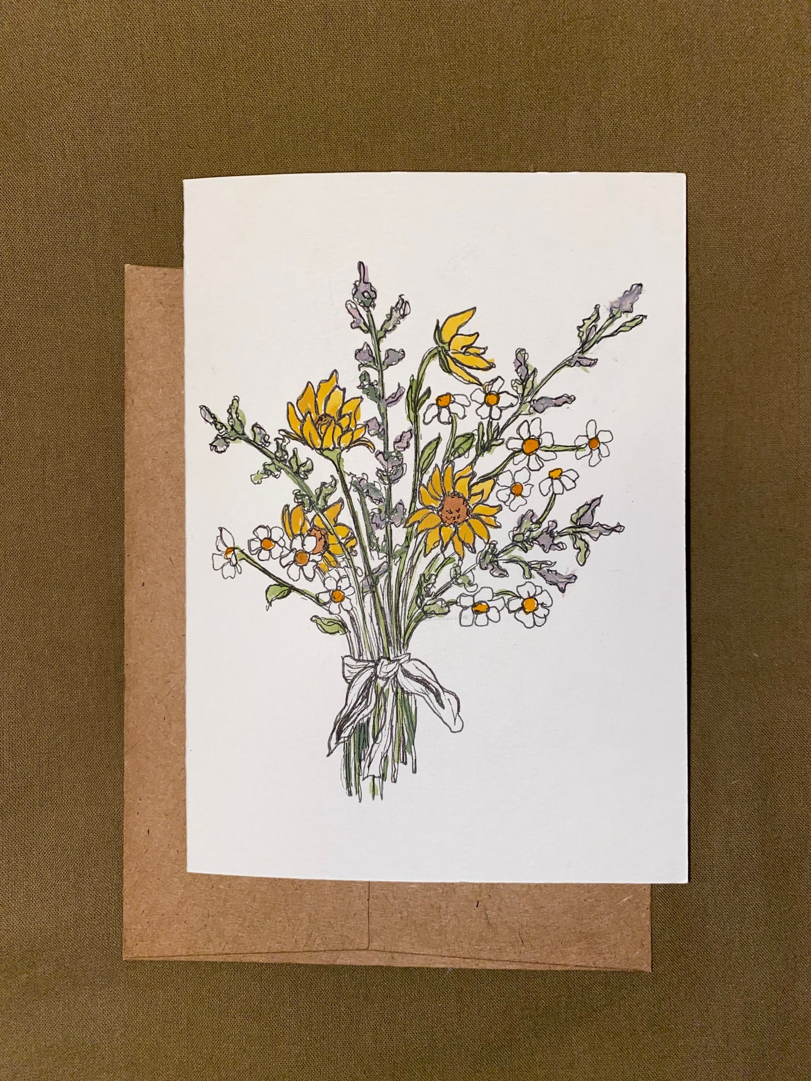 12 Bouquet Greeting Card Set - Etsy